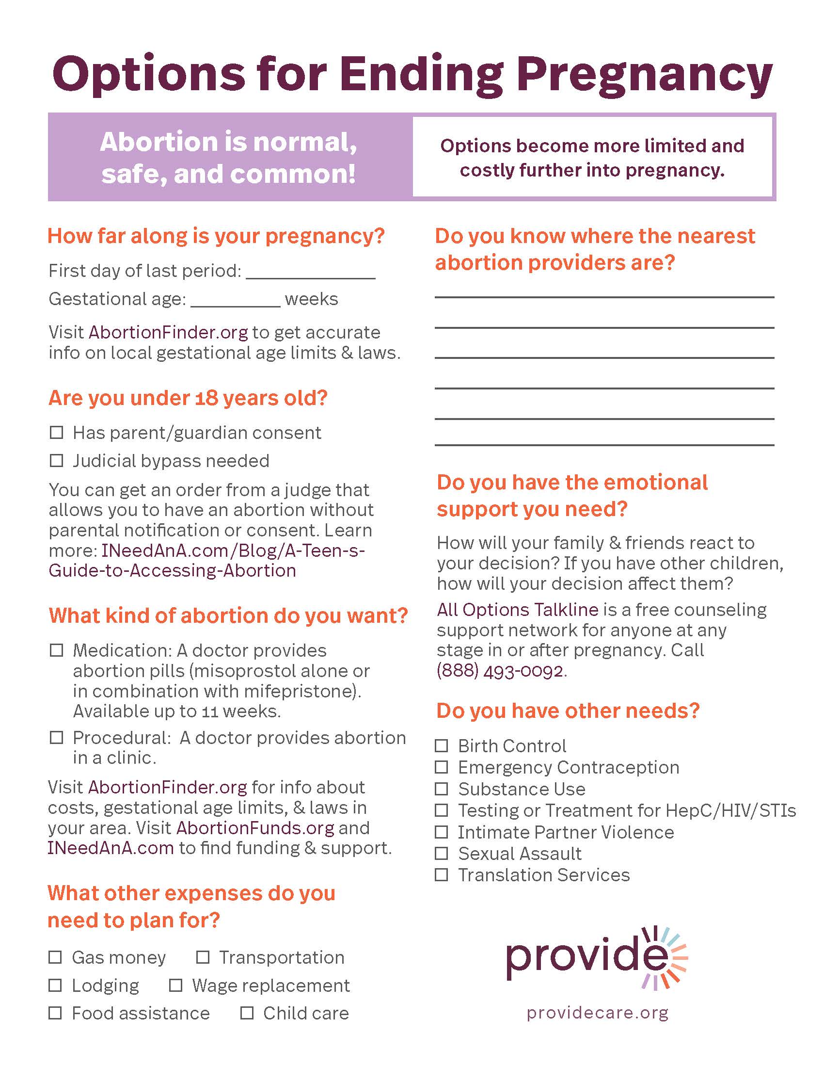 Technical Assistance Library - Provide